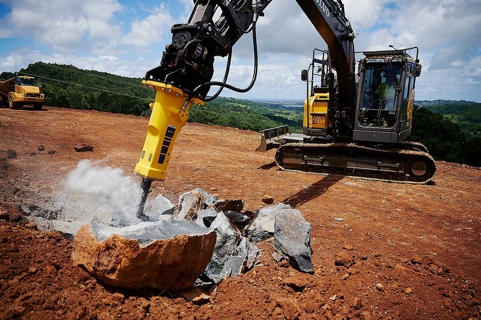 Universal Excavator Breaker Attachment (1.5 T - 2 T) for Rent ...
