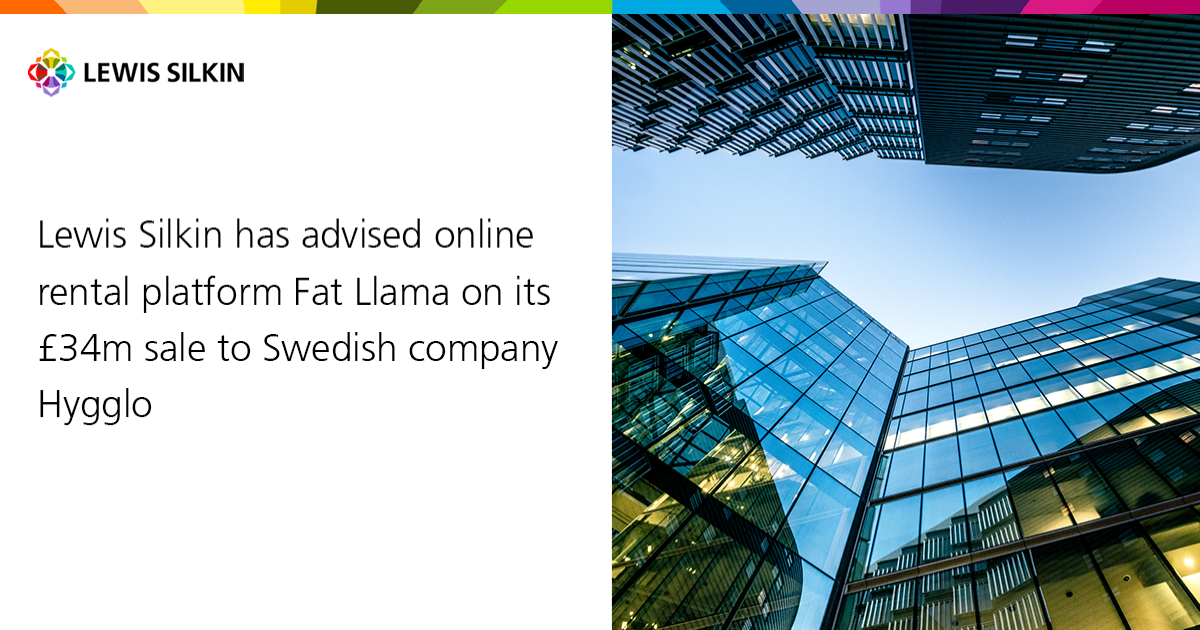 Lewis Silkin has advised online rental platform Fat Llama on its 34m ...