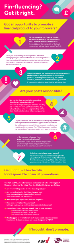 FCA and ASA team up with Love Island's Sharon Gaffka to warn fin ...