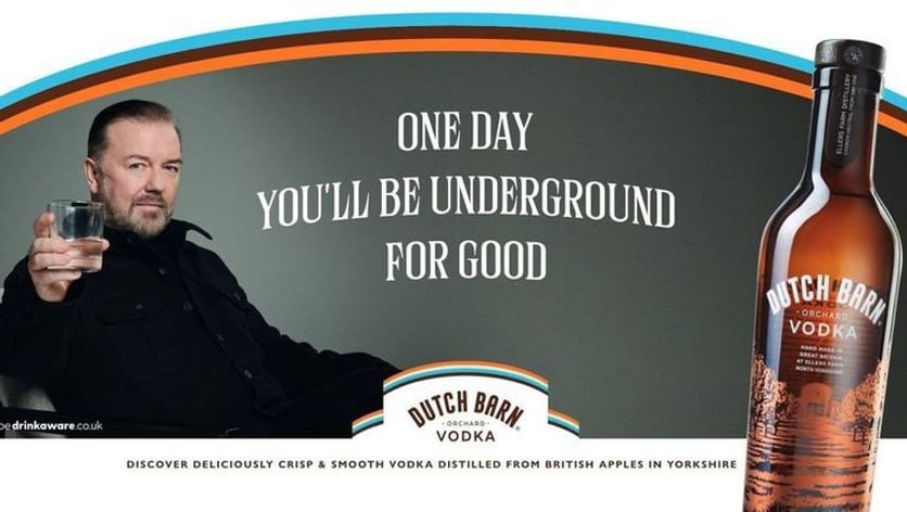 TfL ad 'ban' represents a good day in the office for Ricky Gervais