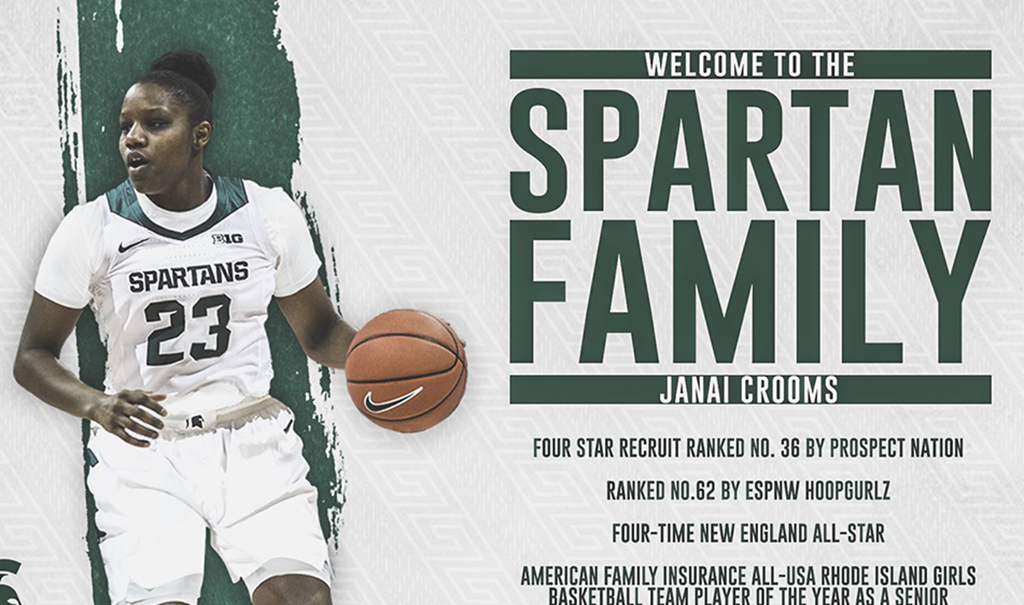 Michigan State Women’s Basketball announces the addition of Crooms ...