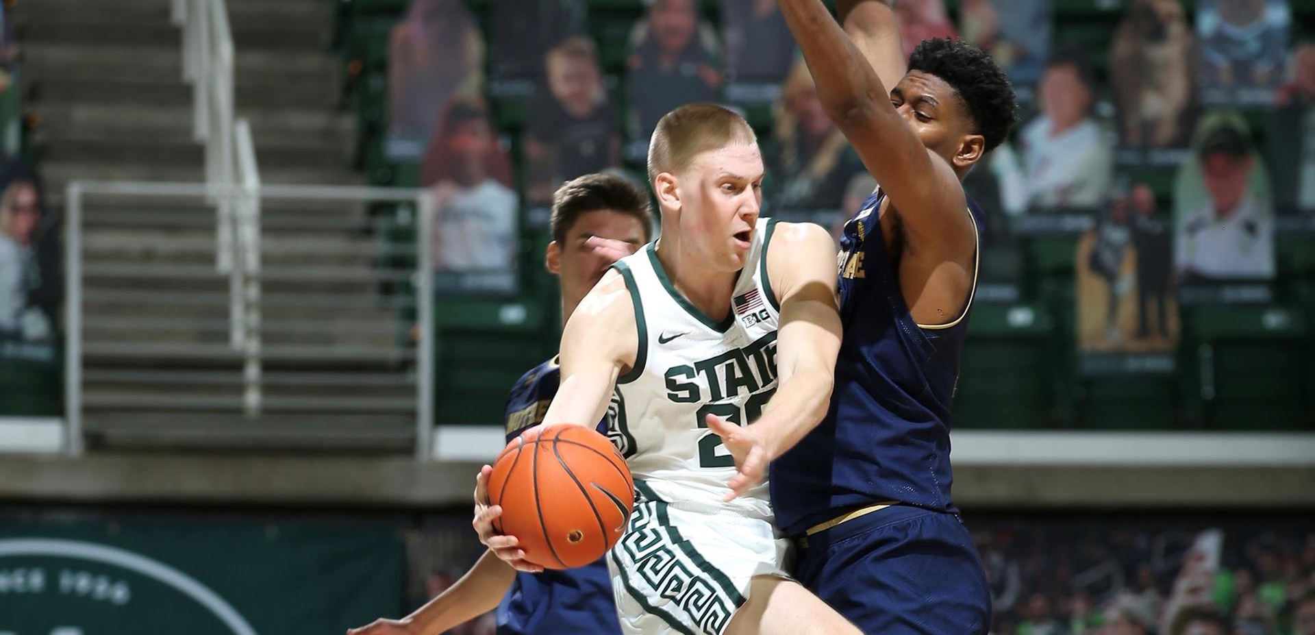 Hauser’s double-double leads No. 13 Michigan State past Notre Dame, 80 ...
