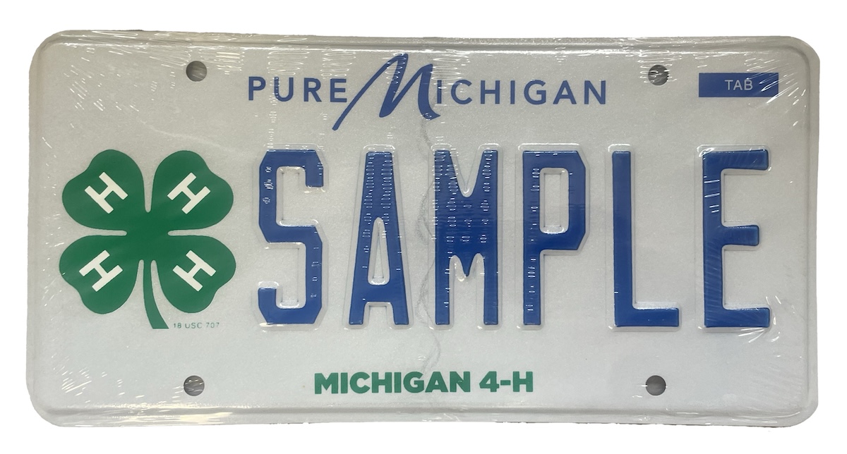 Michigan 4-H license plate now available to drivers | MSUToday ...