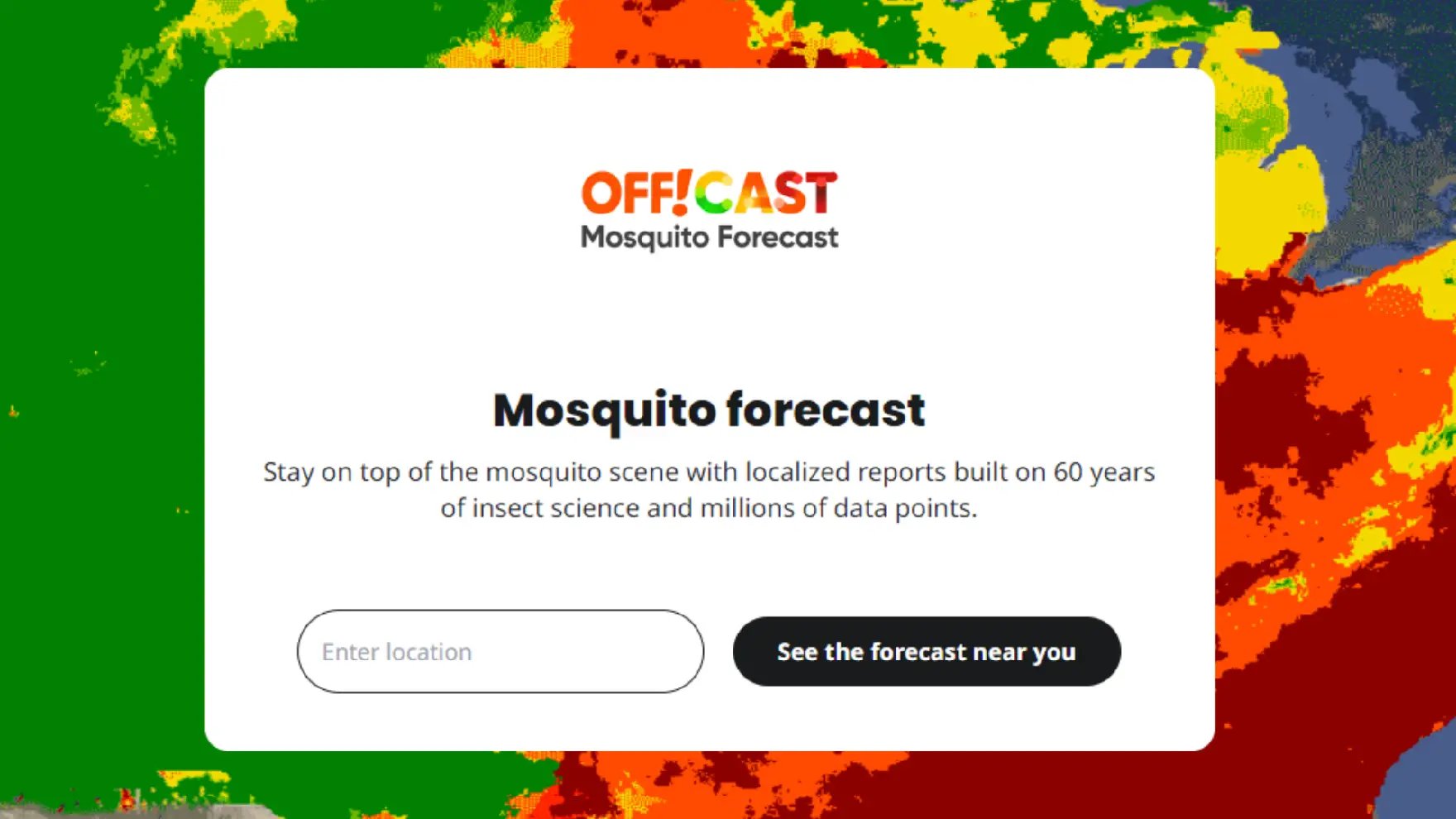 OFF Brand & The Weather Channel Partner on In-App Mosquito Forecast