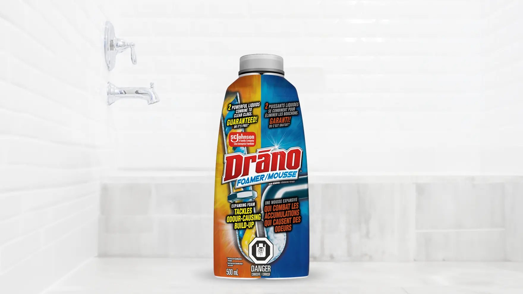Drano® Mousse Dual-Force | Corriger les drains lents et les odeurs