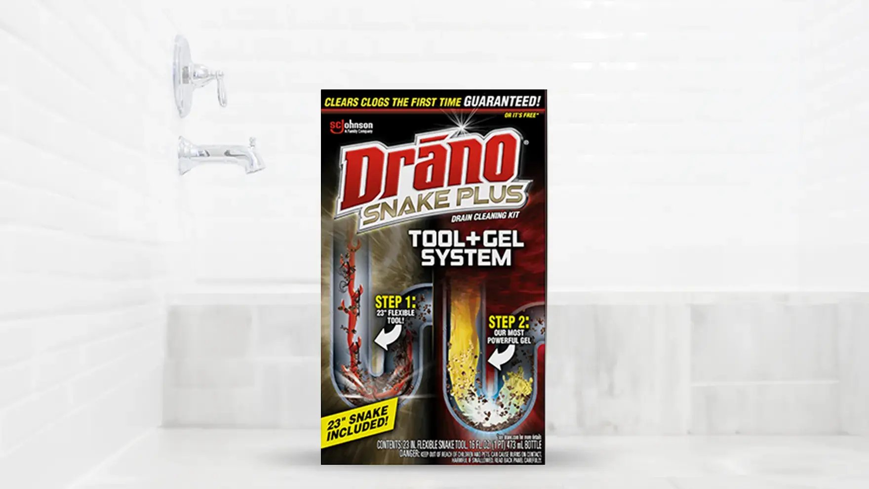 Snake Plus Herramienta + Sistema de Gel | Limpiadores de desagües Drano ...