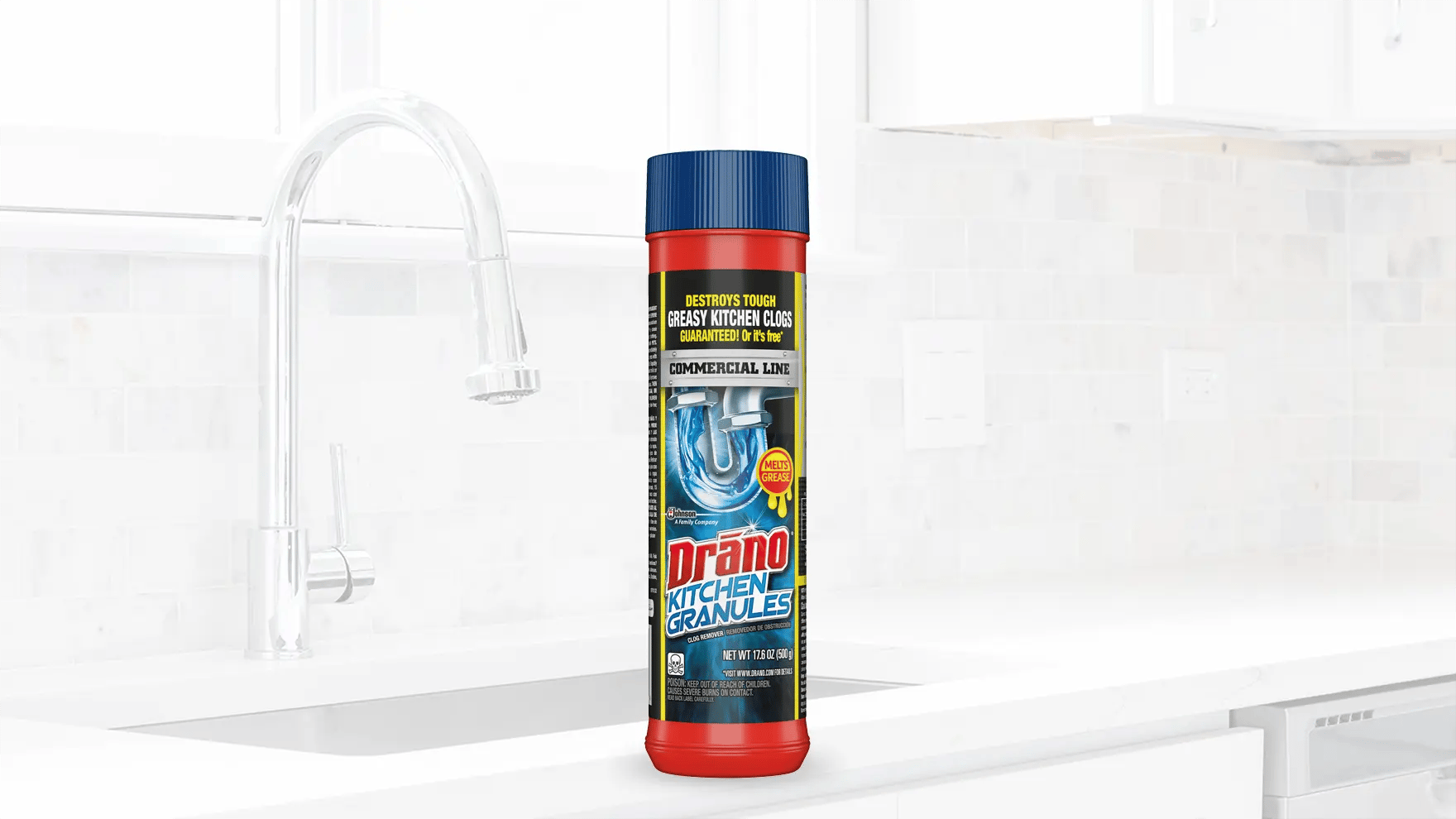 Drano® Commercial Line Kitchen Granules | SC Johnson