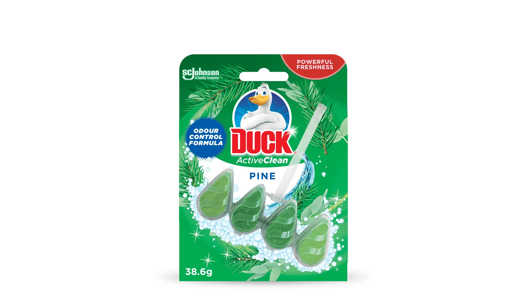 Duck® Active Clean Rim Block Pine Single | Toilet Cleaner Products
