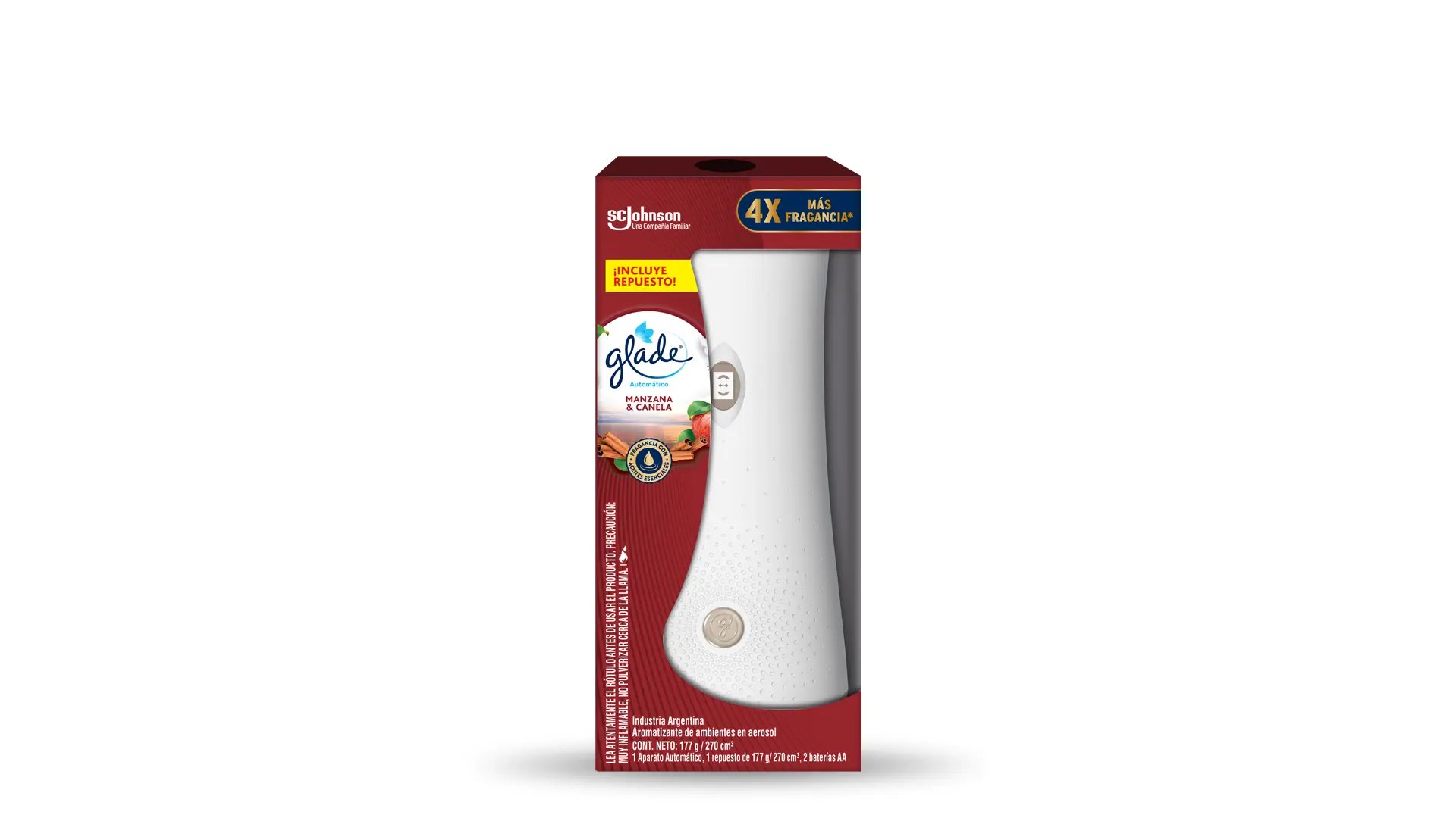 Apple Cinnamon Automático Kit de Inicio | Fragrancias Glade | SC Johnson