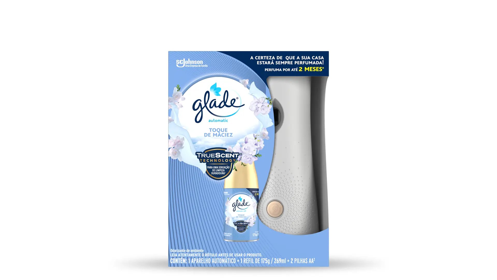 Glade® Automatic Spray Aparelho Toque de Maciez | Fragrâncias Para o Lar