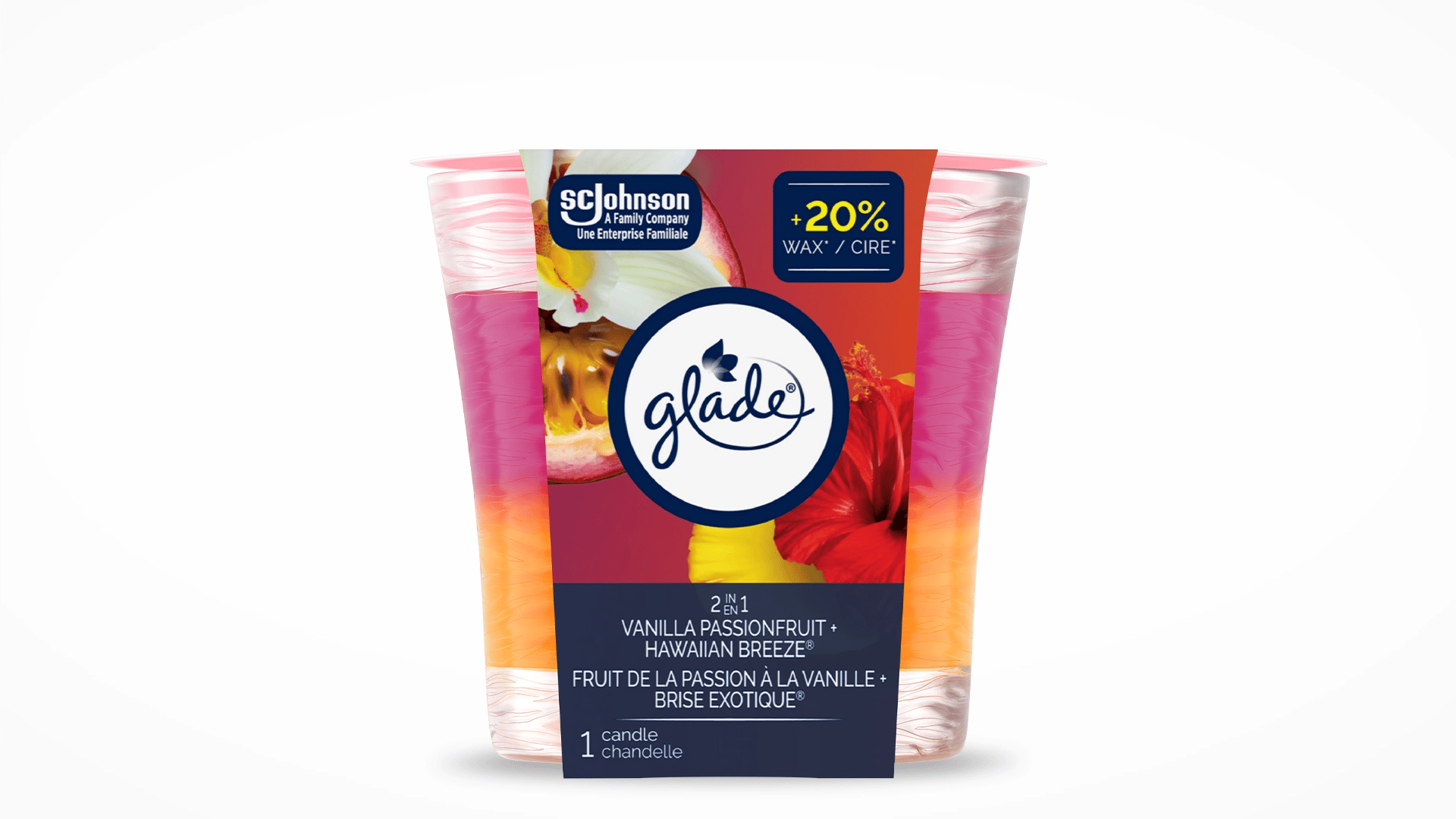 Vanilla Passion Fruit & Hawaiian Breeze 2in1 Candle | Glade®