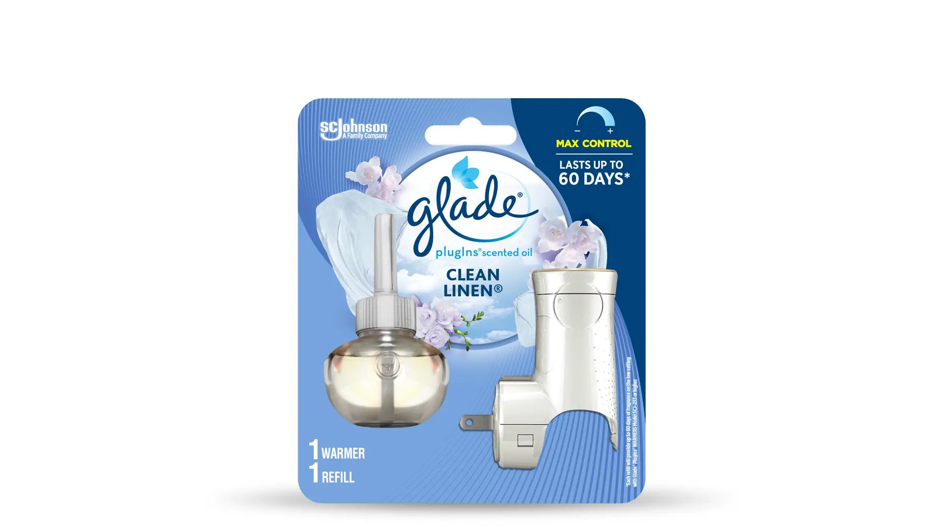 Clean Linen Plugin Scented Oil Starter Kit | Glade Diffuser Air Freshener