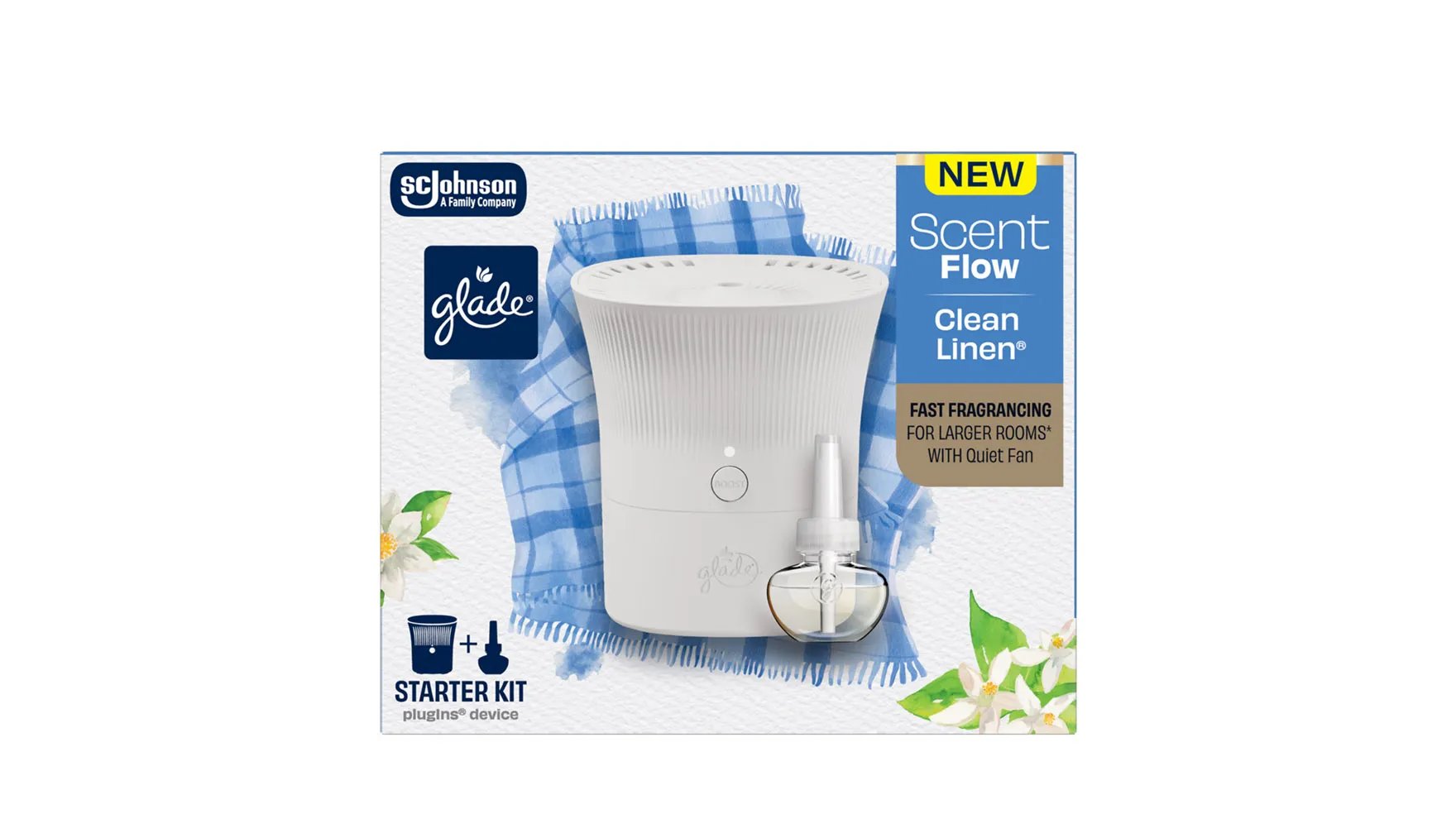 Clean Linen Scent Flow Starter Kit | Glade Home Fragrance