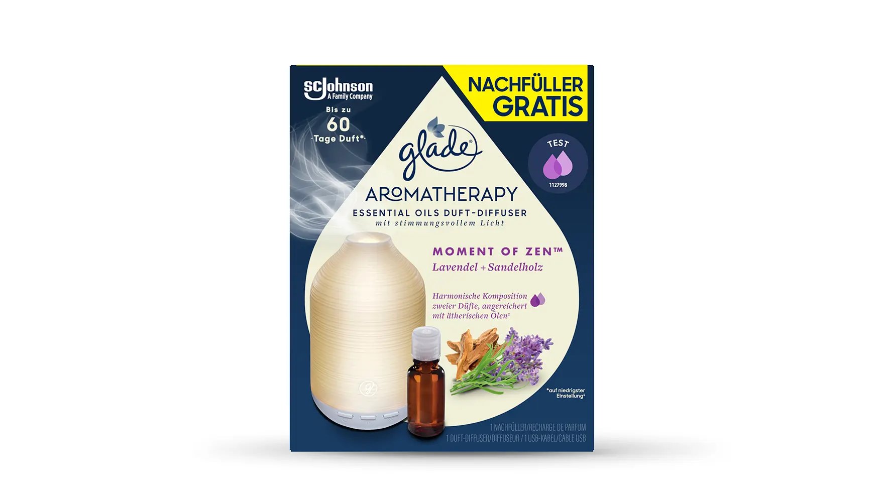 Moment of Zen Aromatherapy Essential Oils Duft-Diffusor Starter | Glade®