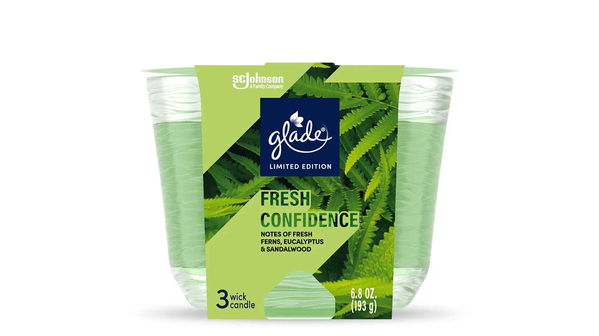 Fresh Confidence 3-Wick Candle | Glade Limited Edition Home Fragrance