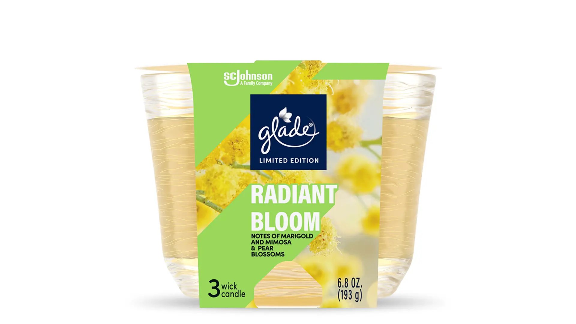Radiant Bloom 3-Wick Candle | Glade® Limited Edition Home Fragrance