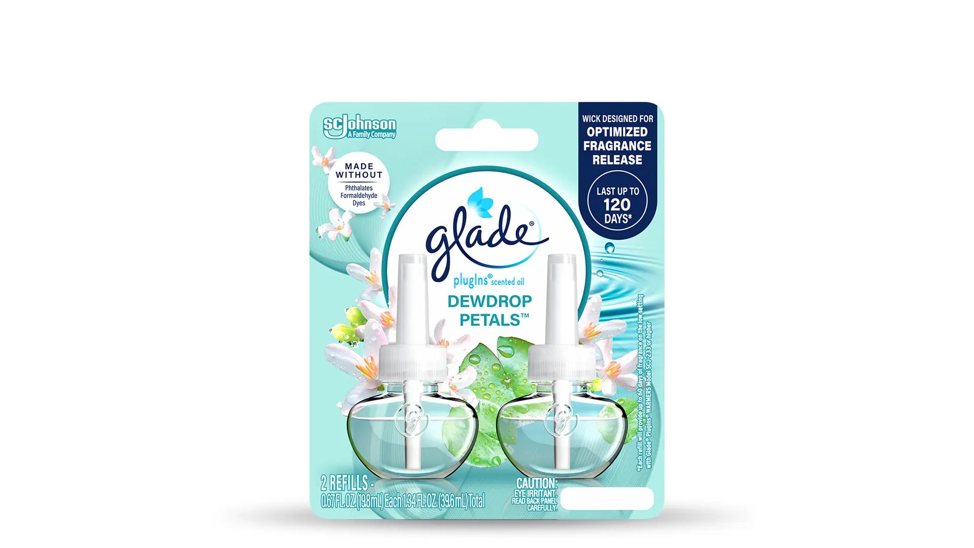 Dewdrop Petals Plugin® Scented Oil 2 Refills | Glade® Air Freshener