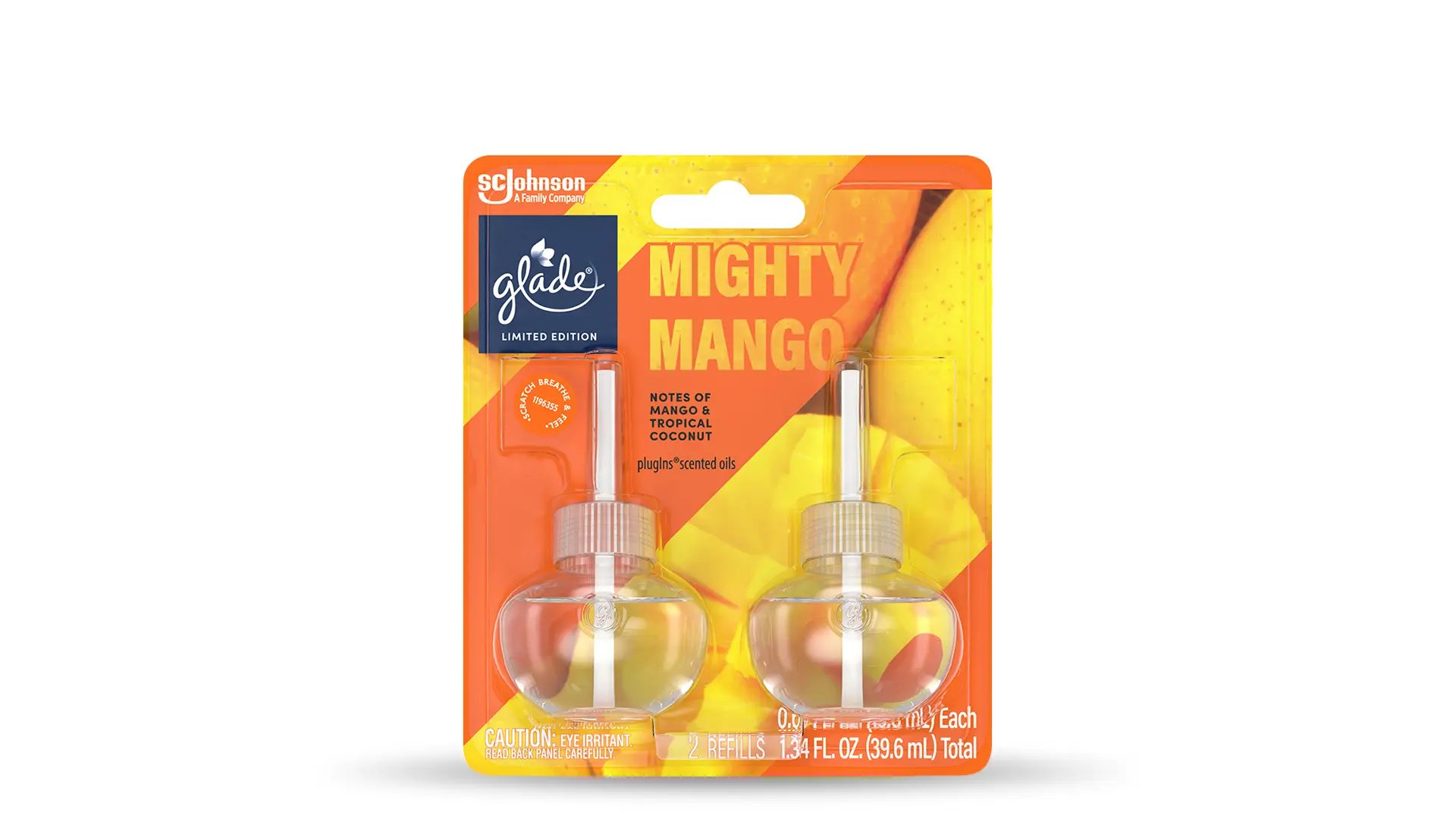 Mighty Mango Plugin Scented Oil 2 Refills | Glade® Diffuser Air Freshener