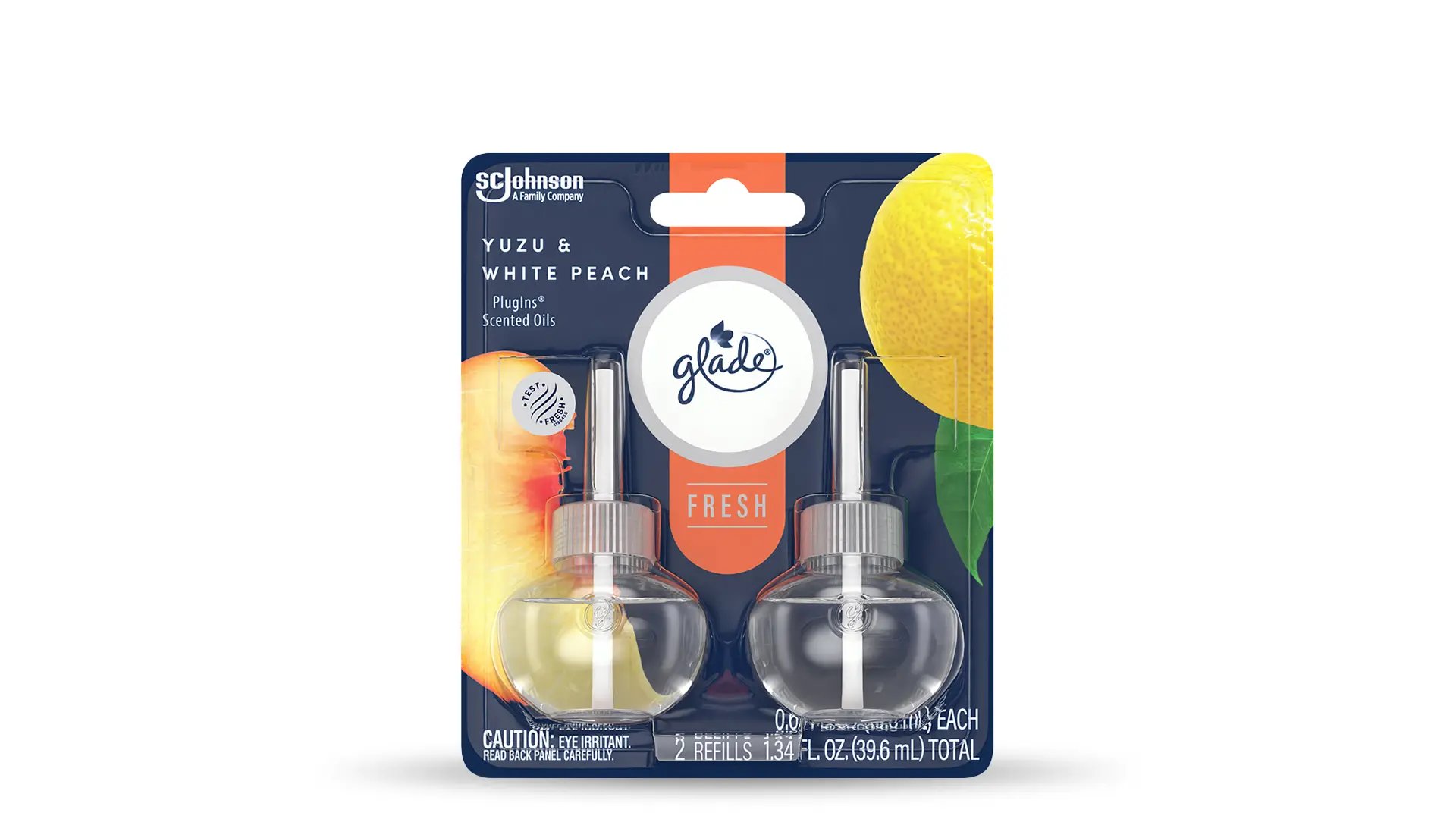 Yuzu White Peach Plugin Scented Oil 2 Refills | Glade® Air Freshener