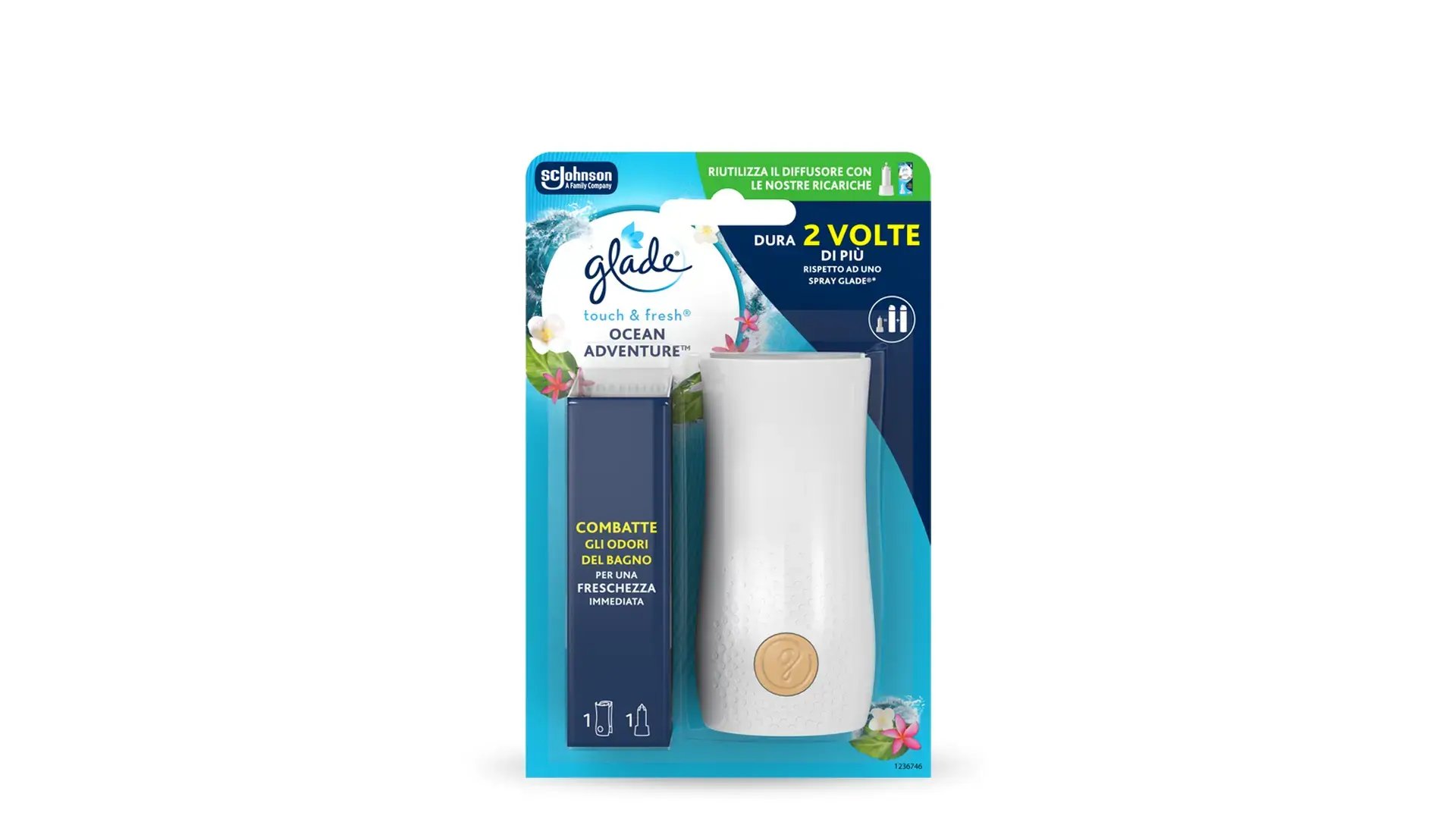 Touch & Fresh Minispray Base Ocean Adventure | Glade® Fragranza | SC ...