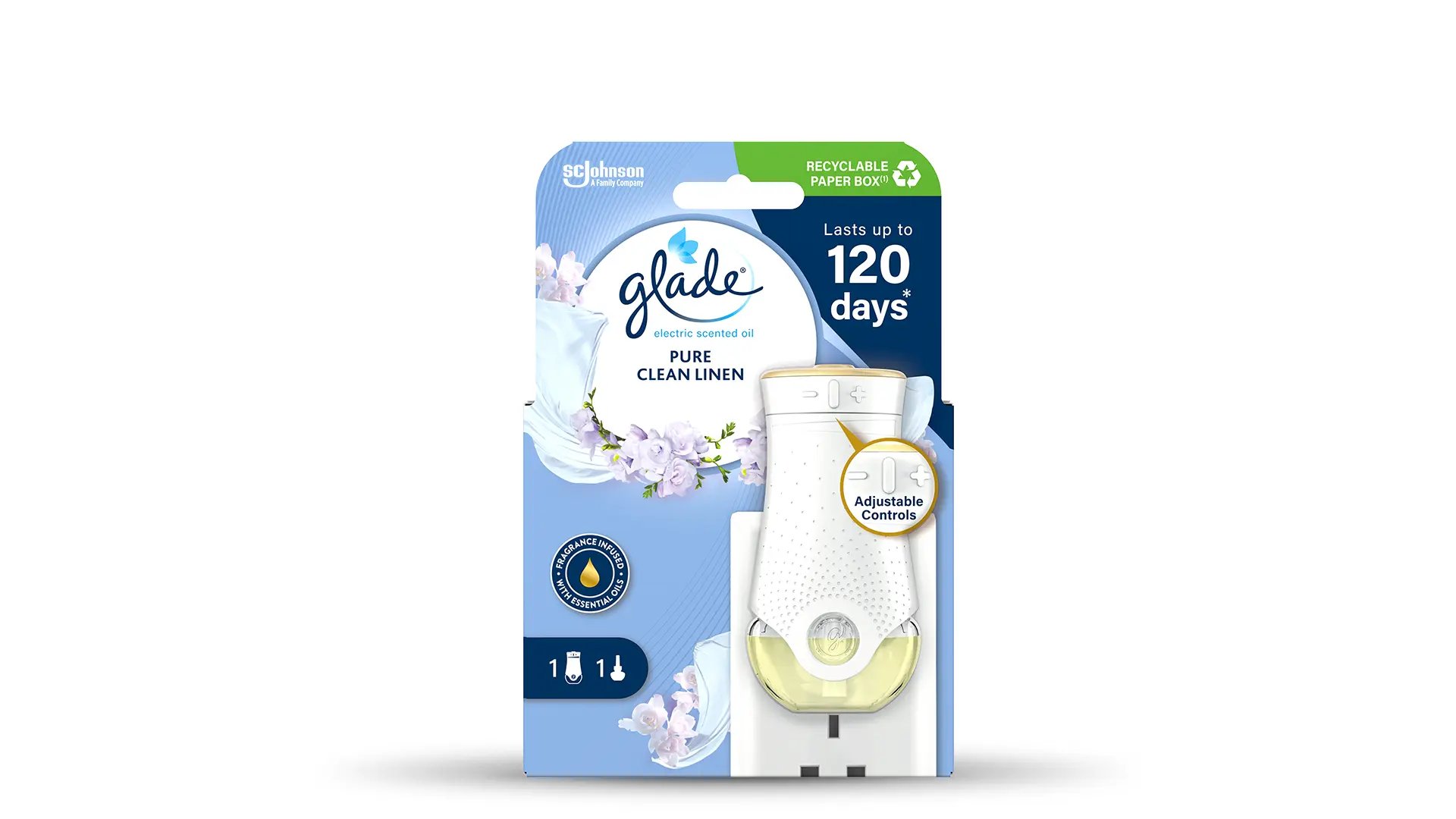 Pure Clean Linen Electric Scented Oil Starter | Glade® Fragrance