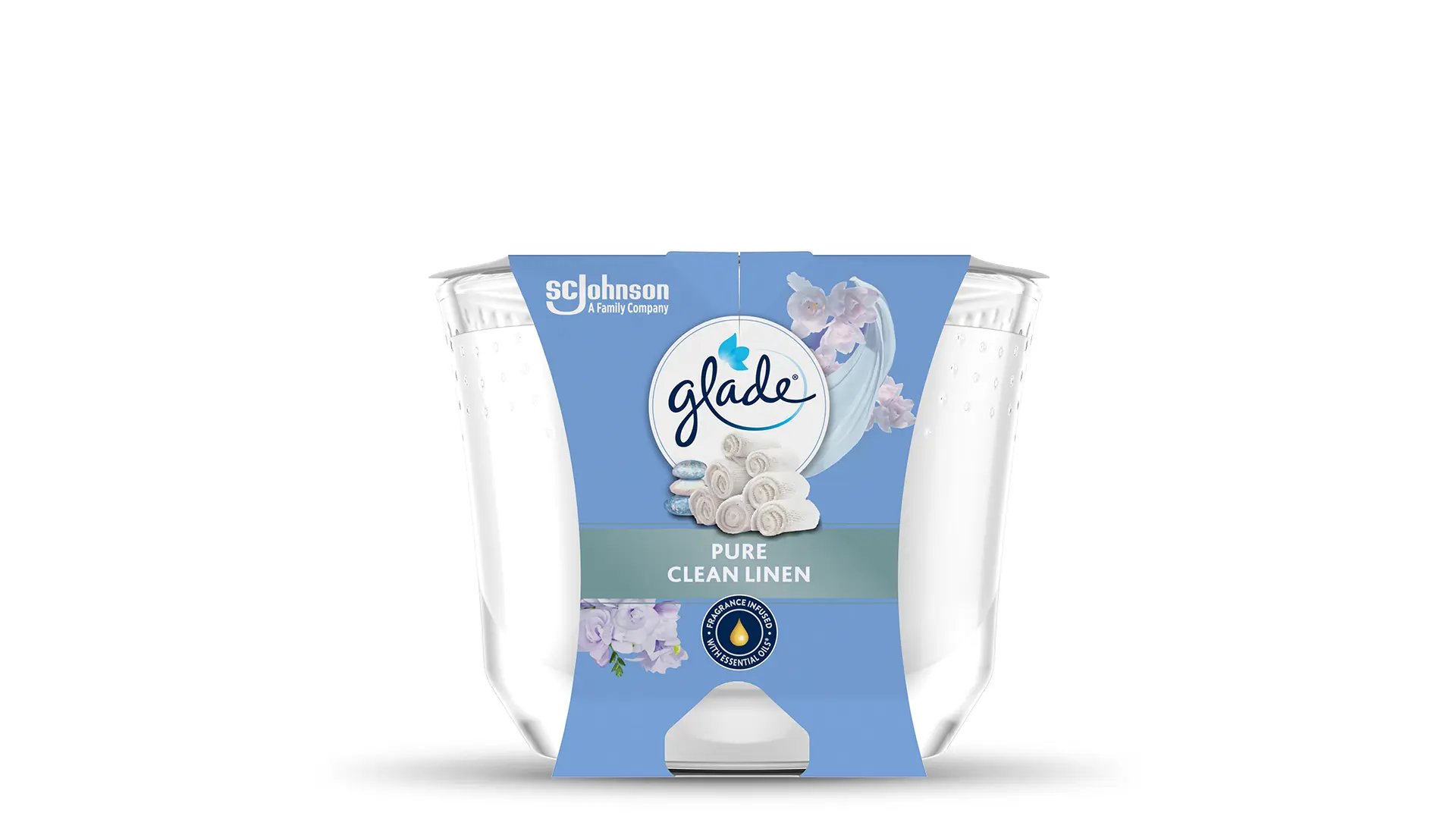 Pure Clean Linen Large Candle | Glade® Home Fragrance