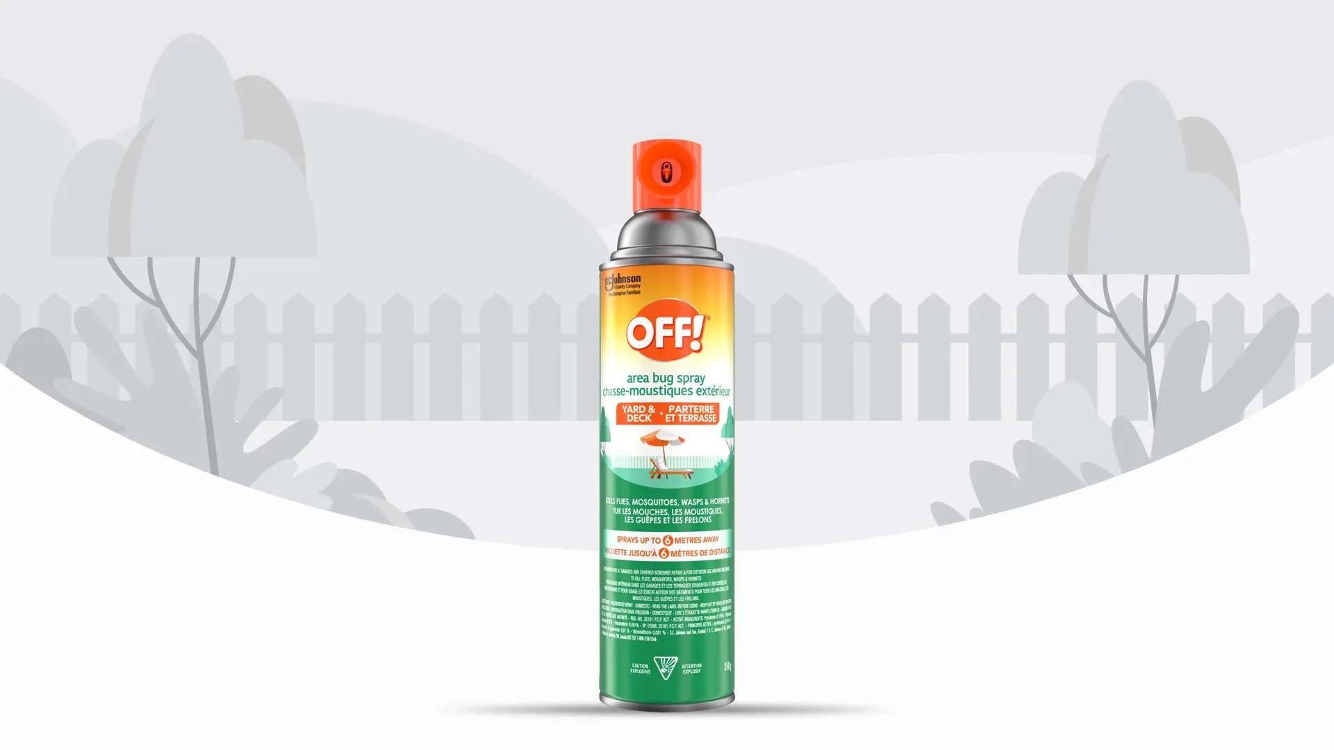 Yard & Deck Area Bug Spray | OFF!® Backyard Insect Repellent