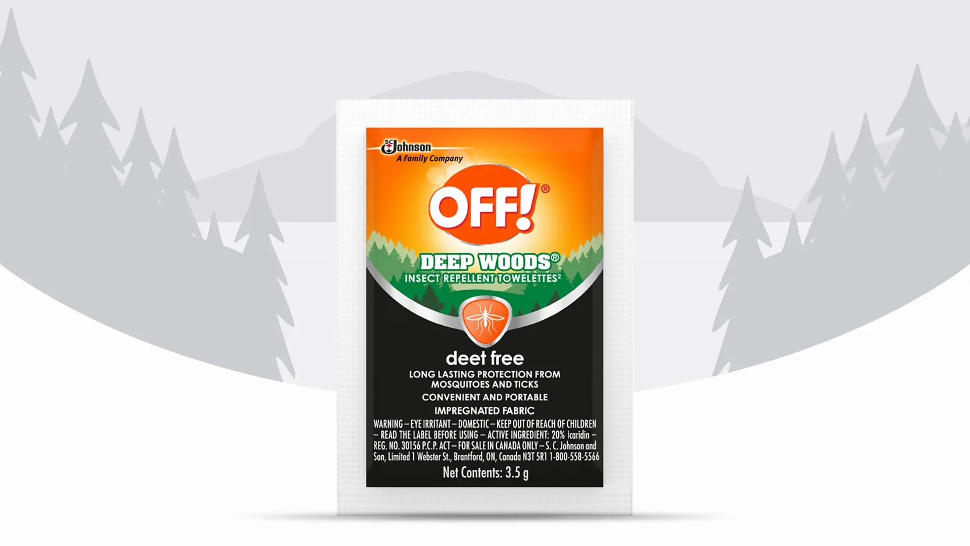 DEET-Free Insect Repellent Wipes | OFF!® Deep Woods Bug Protection