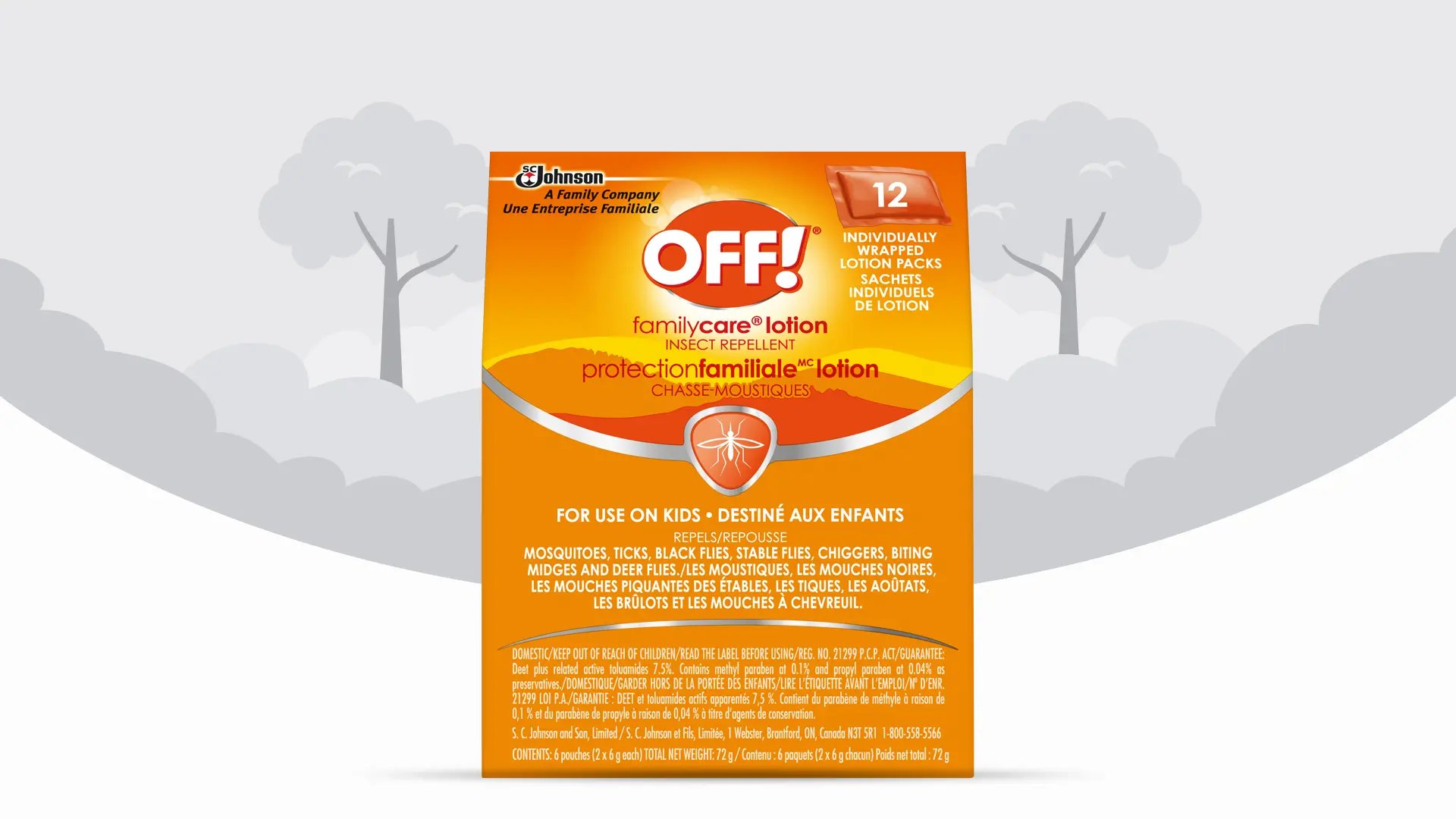 Lotion Pack Insect Repellent | OFF!® FamilyCare® Bug Protection