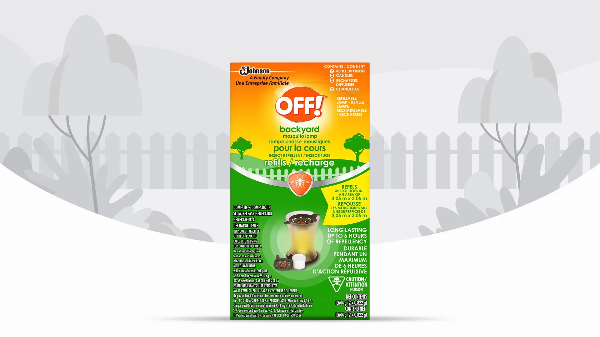 Recharges de lampe chasse-moustiques pour la cour - | OFF!® Chasse-insectes