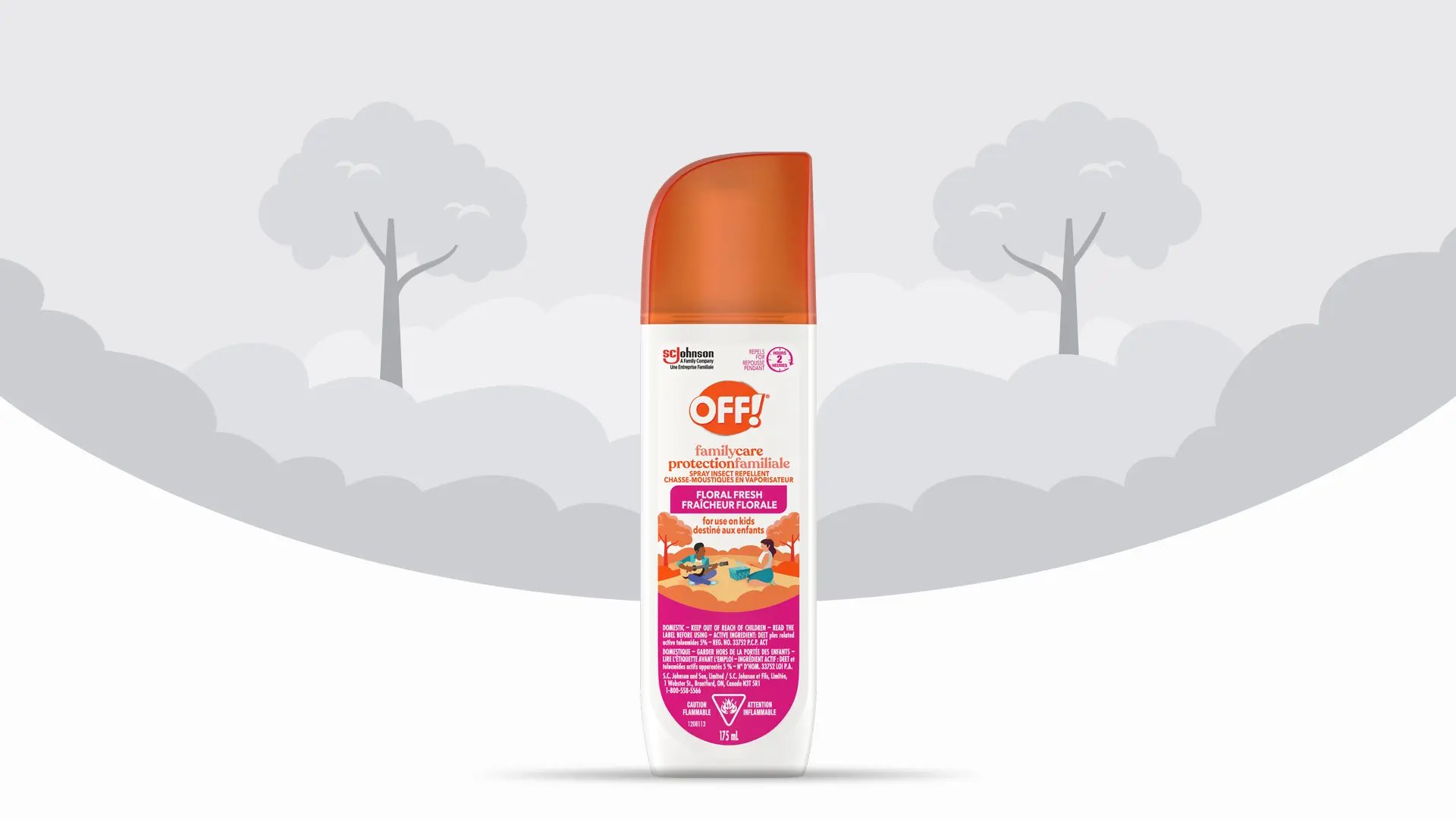 Chasse-insectes fraîcheur florale | OFF!® Chasse-moustiques FamilyCare