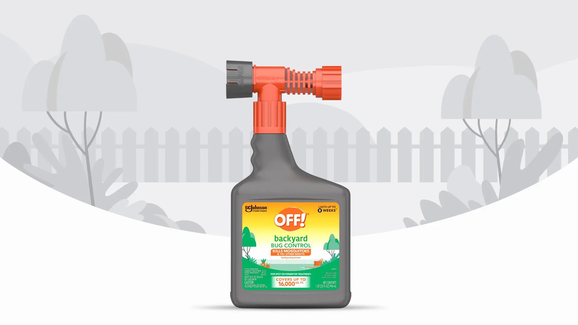 OFF!® Hose End Bug Control I | OFF!® Backyard Insect Repellent