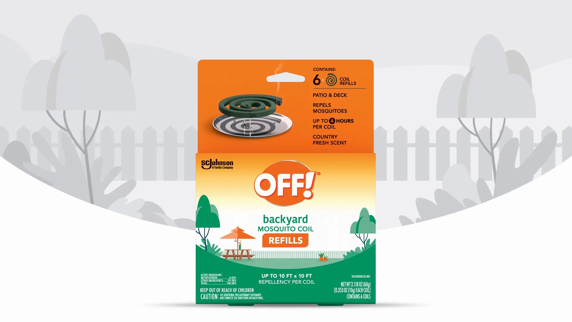 OFF!® Mosquito Coil Refills | OFF!® Backyard Insect Repellent