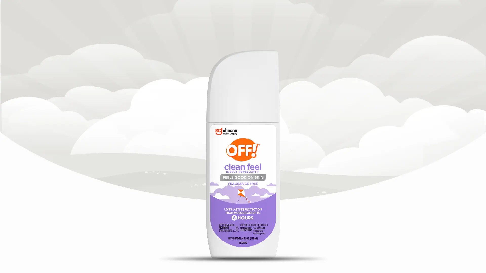 Clean Feel Insect Repellent II | OFF!® Non-Sticky Mosquito Protection