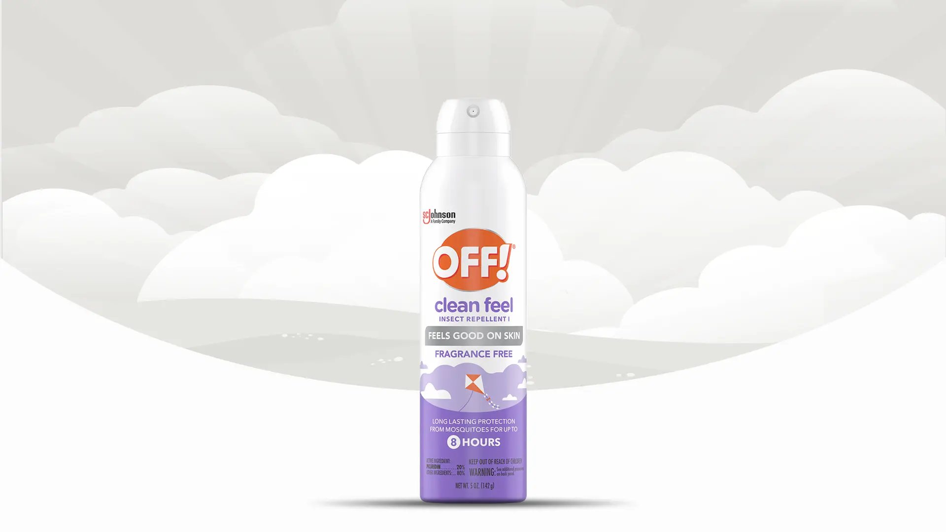 Clean Feel Insect Repellent I | OFF!® Non-Sticky Mosquito Protection