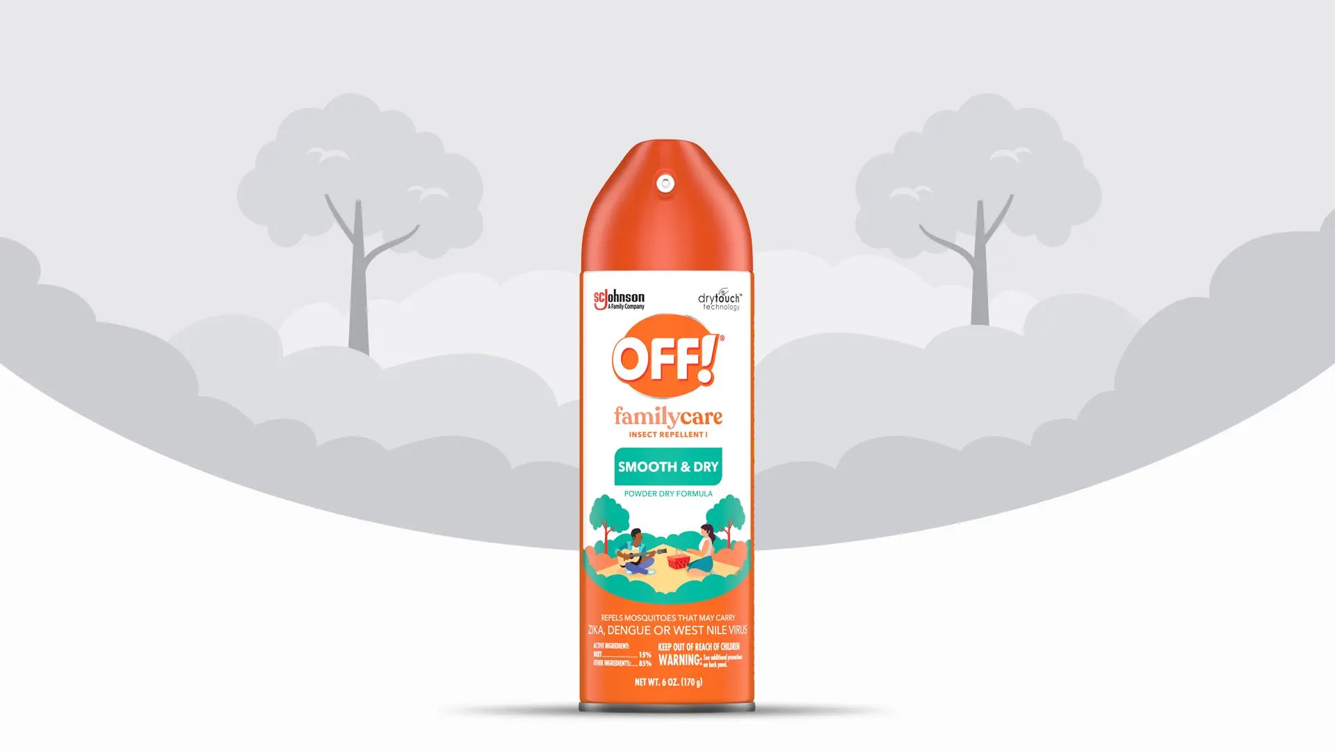 FamilyCare Insect Repellent X (Smooth & Dry) | OFF!® Mosquito Protection