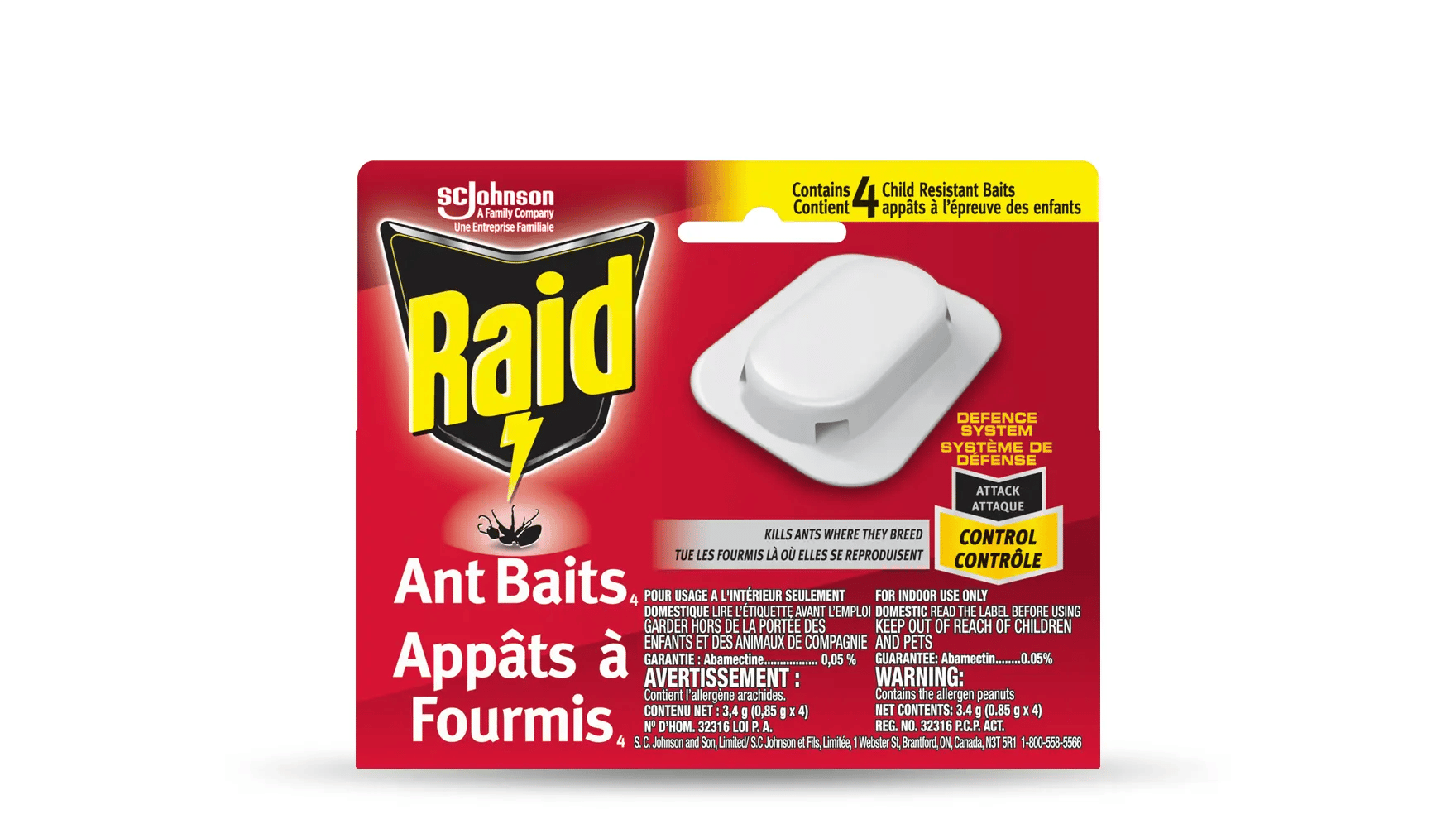 Raid® Double Control Ant Baits 2 | Bug & Pest Control Products
