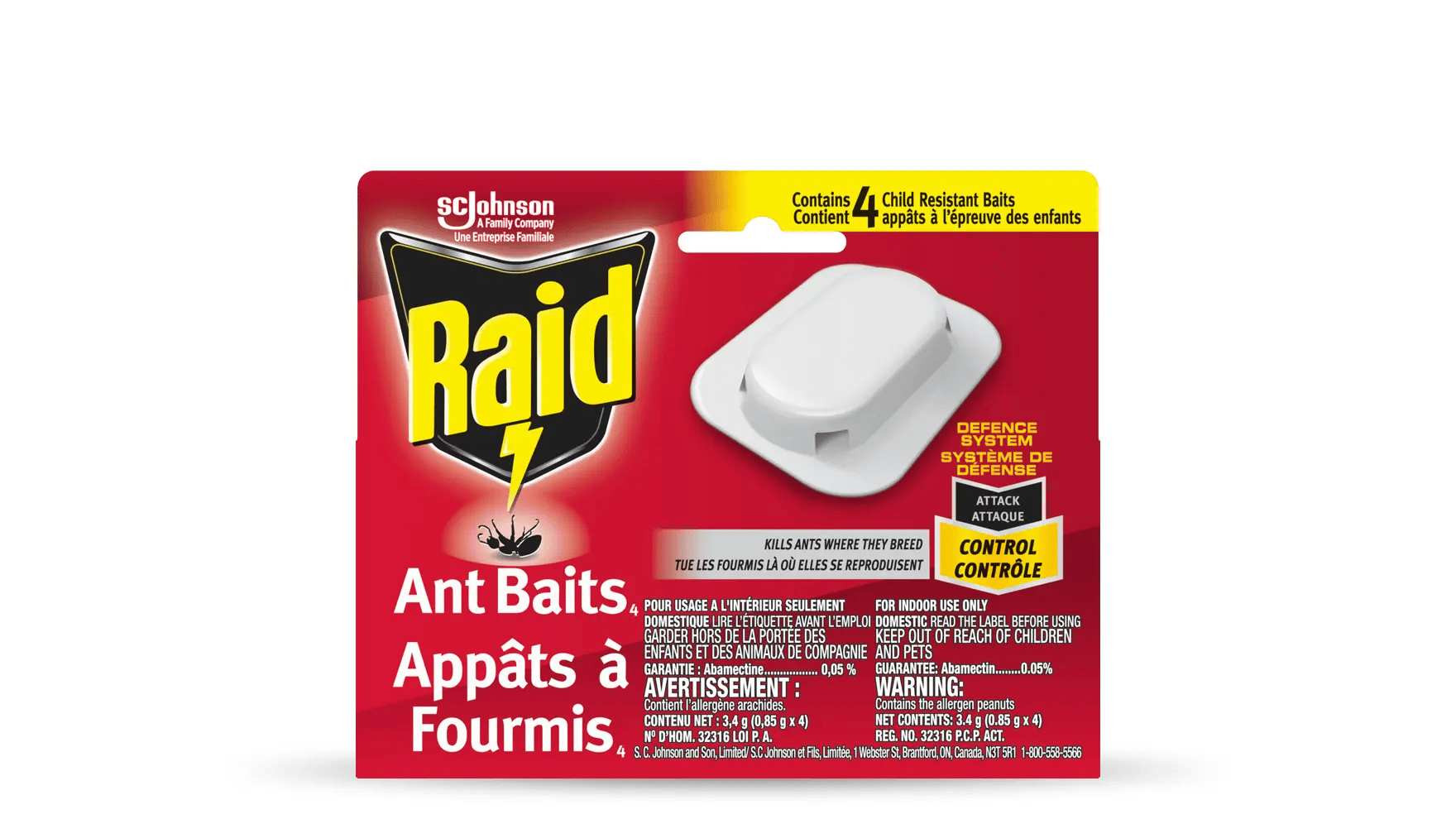 Raid® Appâts à fourmis à double contrôle 2 | Produits anti-insectes et ...