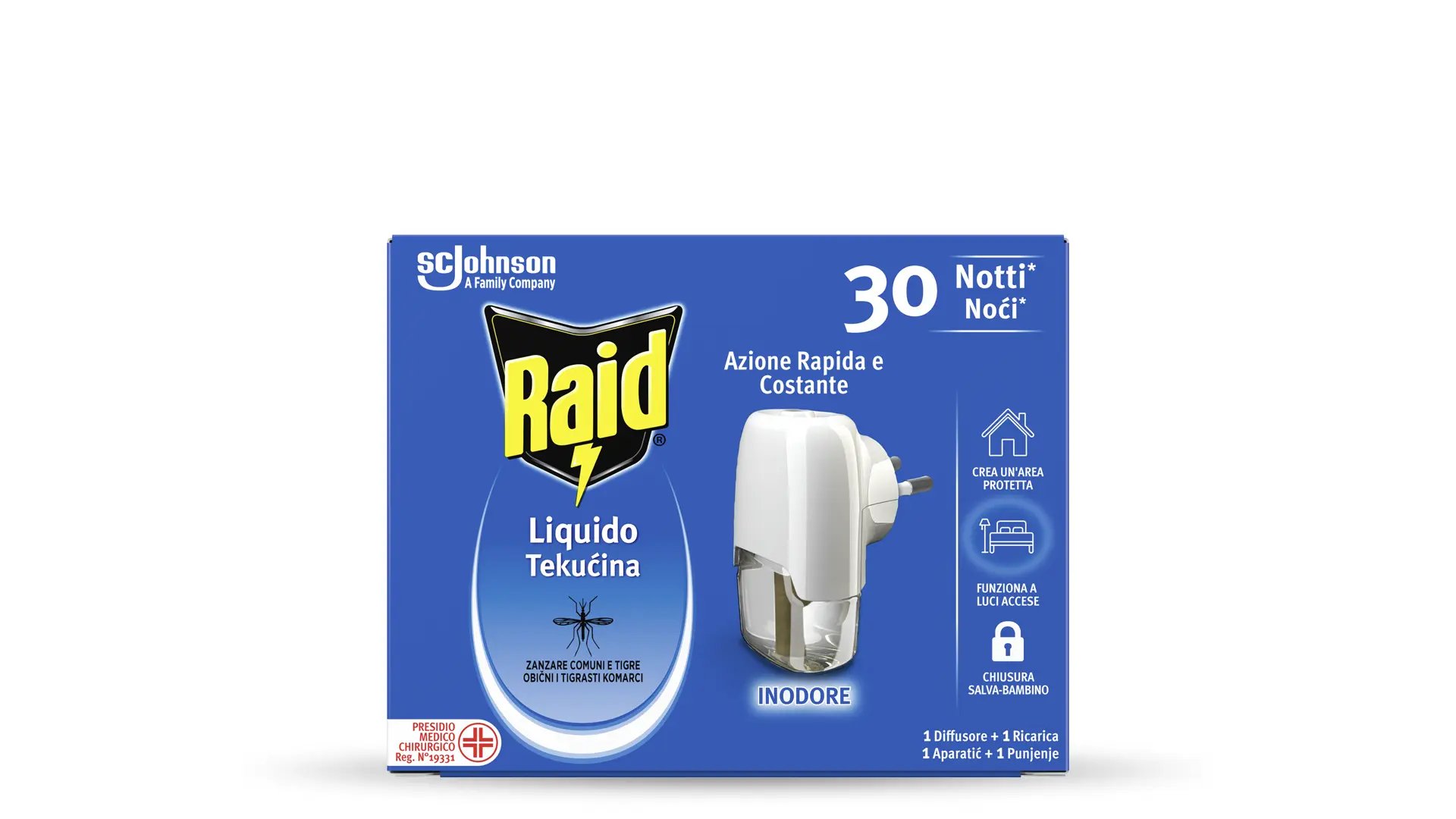 Raid® Liquido Base 30 Notti | Controllo Degli Insetti