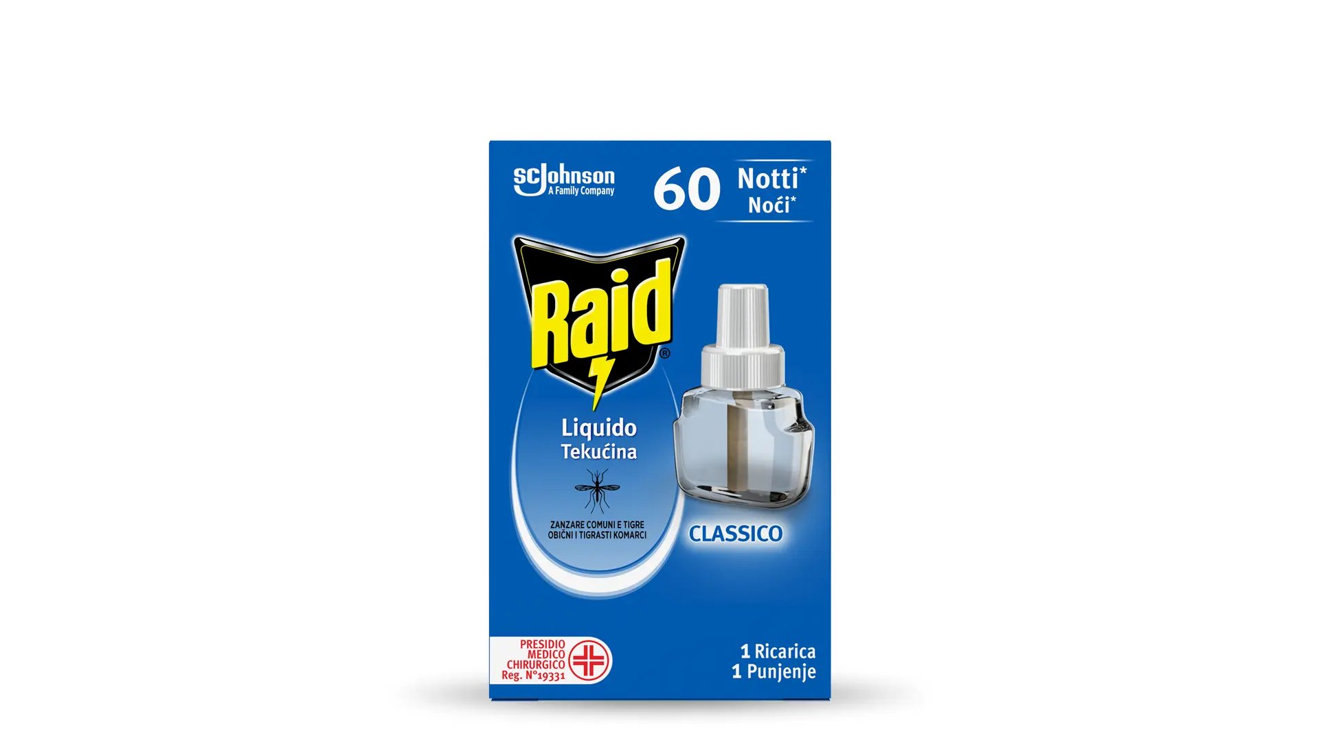 Raid® Liquido Ricarica Classica 60n | Controllo Degli Insetti