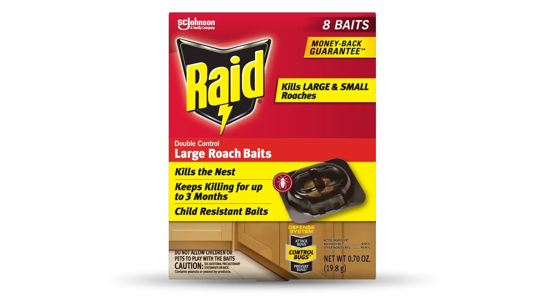 Raid® Double Control Large Roach Baits | Raid Bug Control