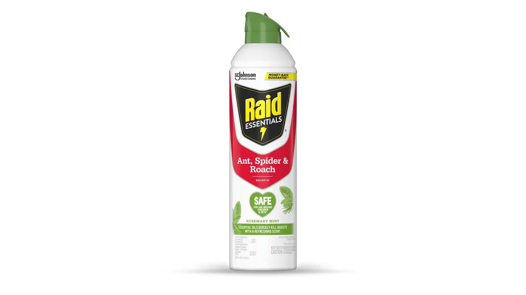 Rociador en aerosol Raid® Essentials Ant, Spider and Roach Killer 30 ...
