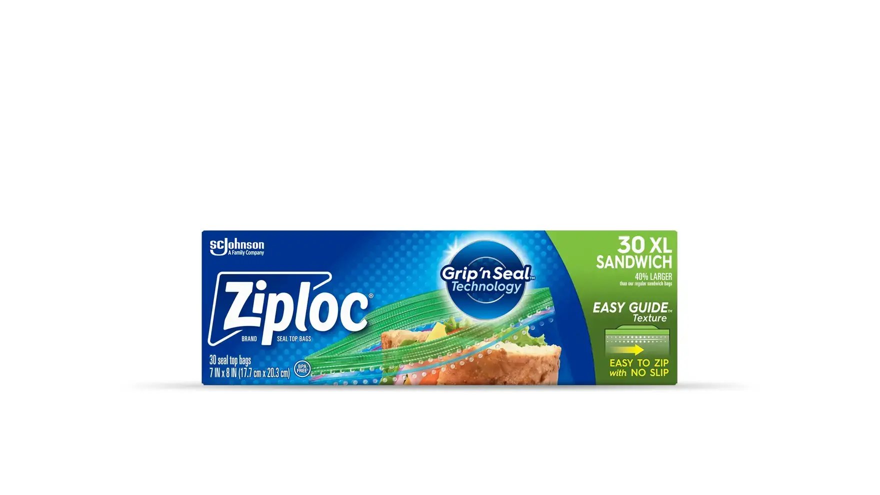 Ziploc® Brand Sandwich Bags XL | SC Johnson