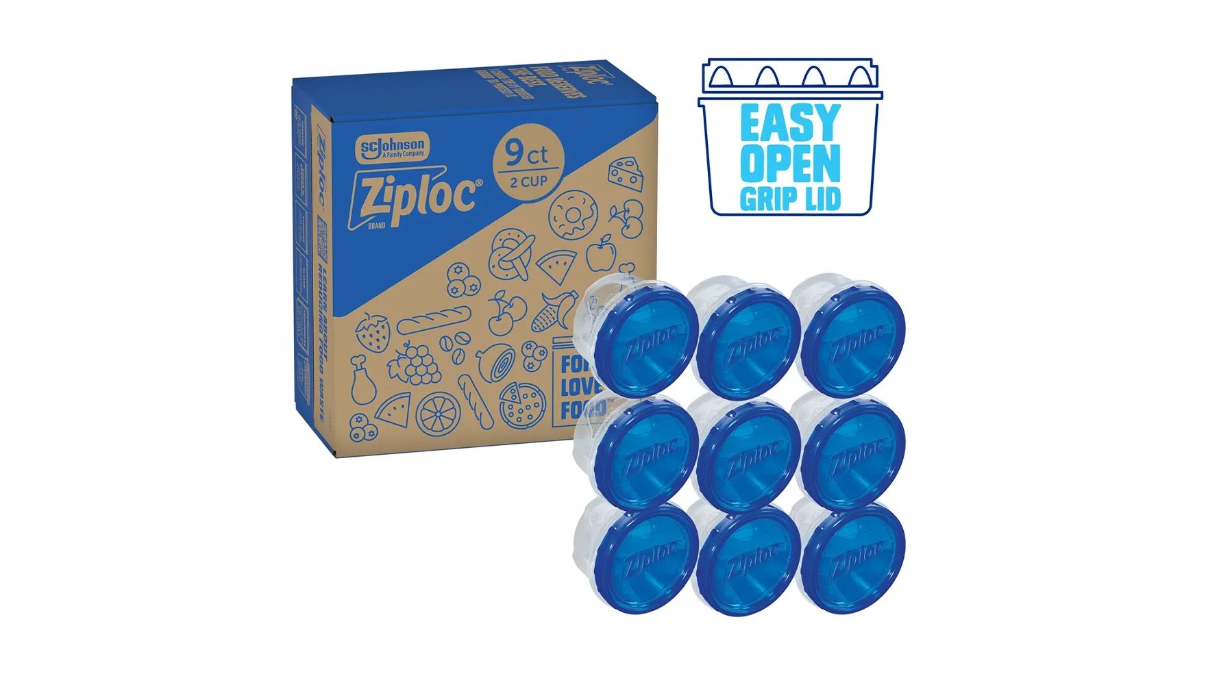 2-Cup Food Storage Container | Twist 'n Loc | Ziploc