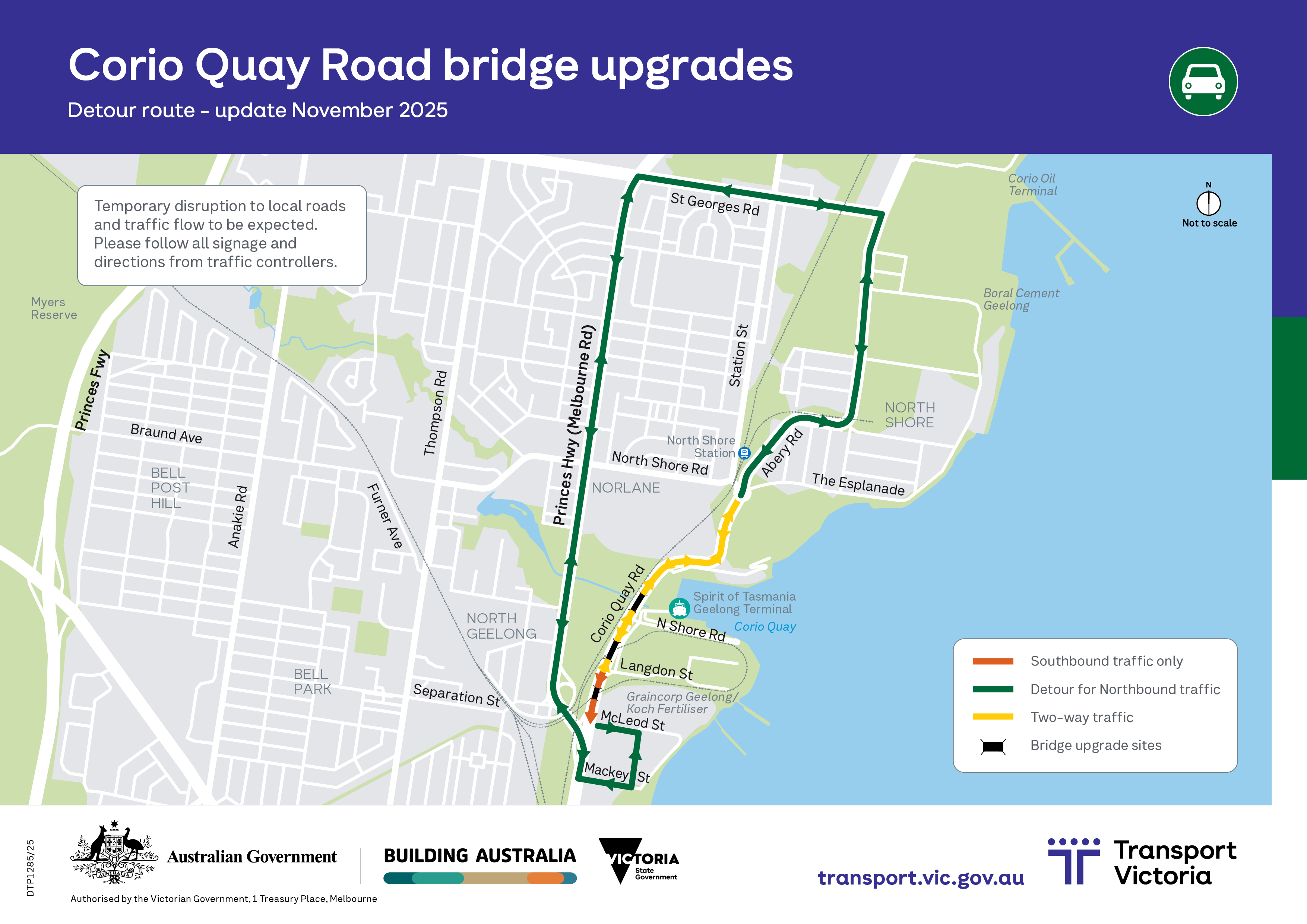 Corio Quay Road bridge upgrades - Transport Victoria