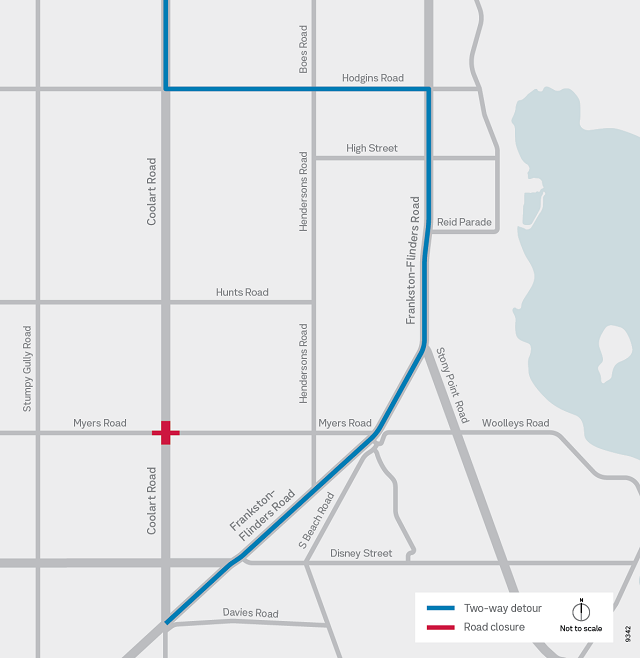 Myers and Coolart Road intersection upgrade Bittern - Transport Victoria
