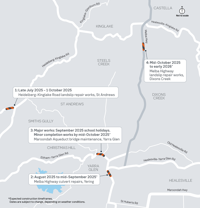 Yarra Valley maintenance works - Transport Victoria