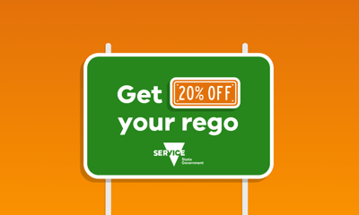 20 per cent off registration - Transport Victoria