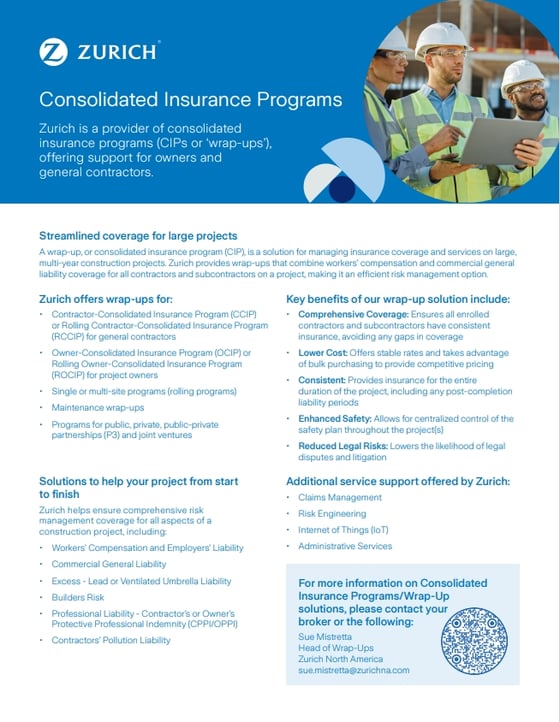 Insurance for Construction Companies | Zurich Insurance